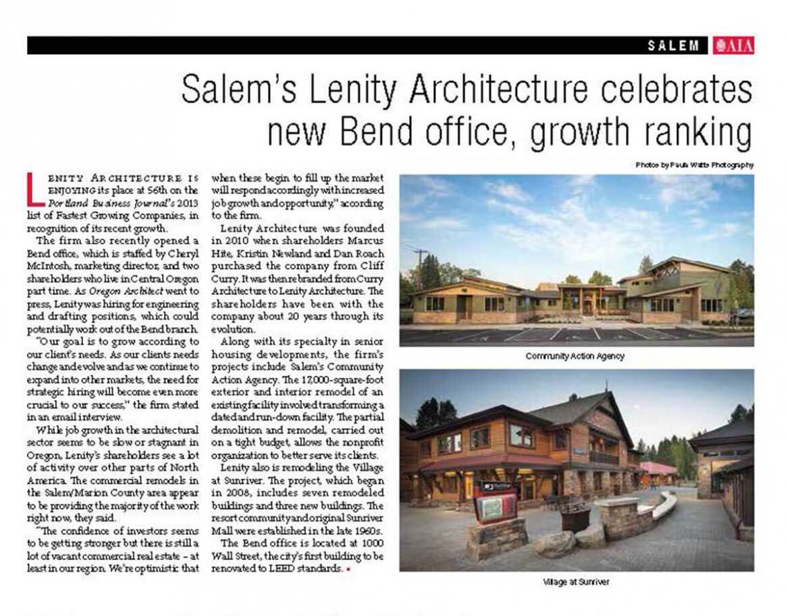 News - Lenity Architecture